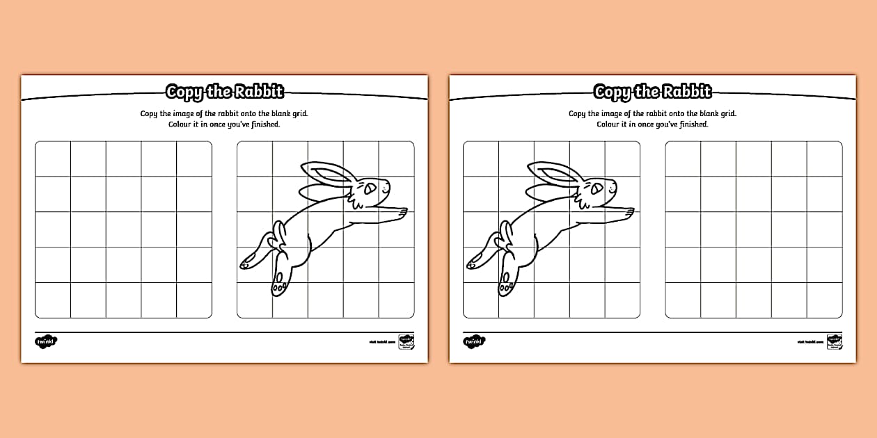 Copy the Rabbit Worksheet (teacher made) - Twinkl