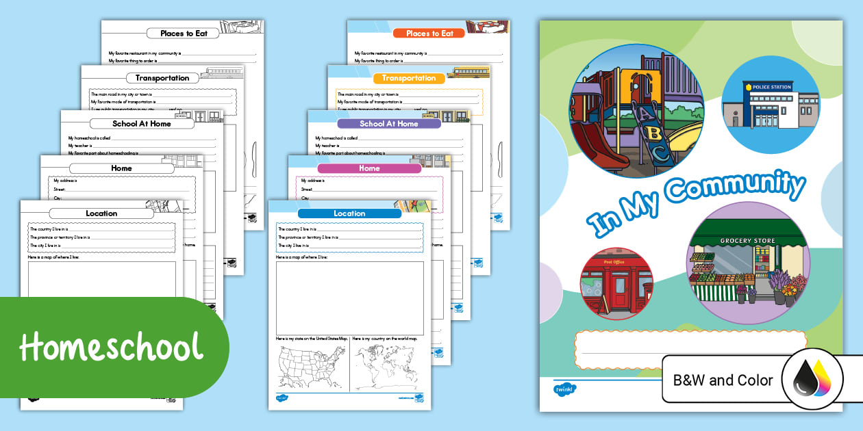 In My Community Homeschool Activity Booklet - Twinkl