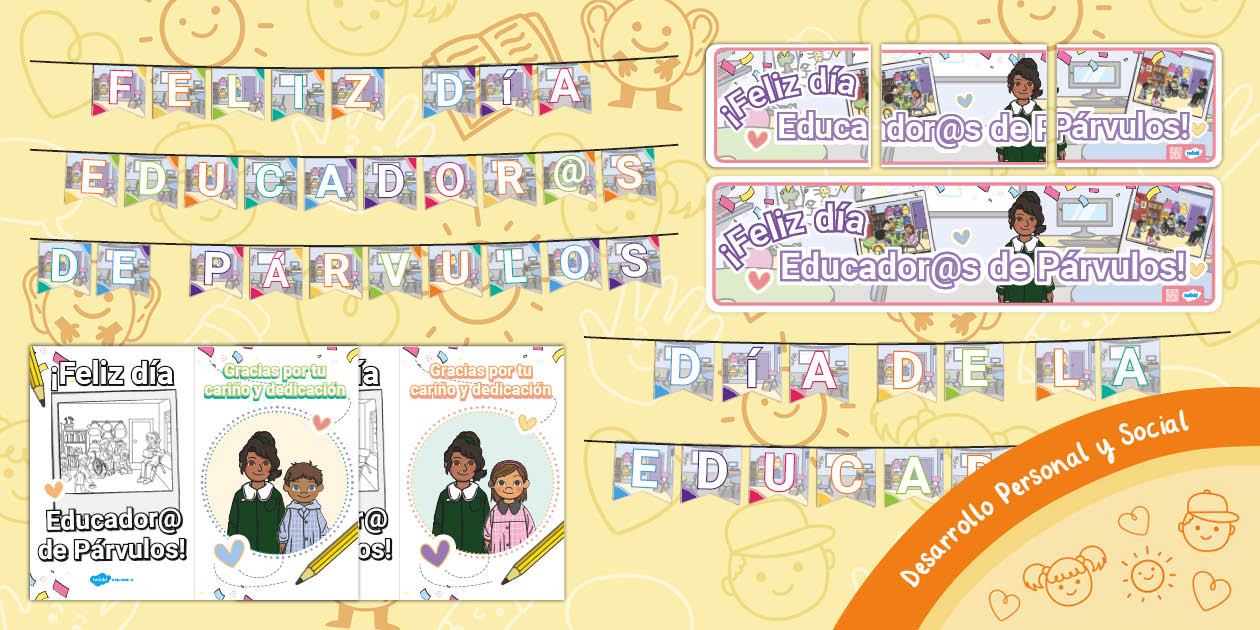 Pack | Día | Educadora | Párvulos | (teacher made)