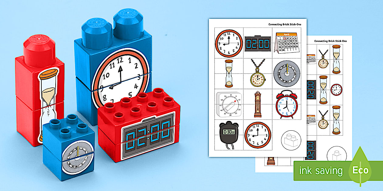 Time-Themed Matching Game | Build a Clock Activity - Twinkl