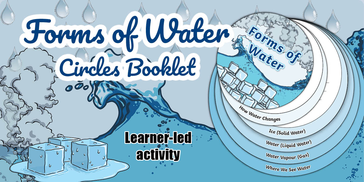 Forms of Water Circles Booklet - Twinkl