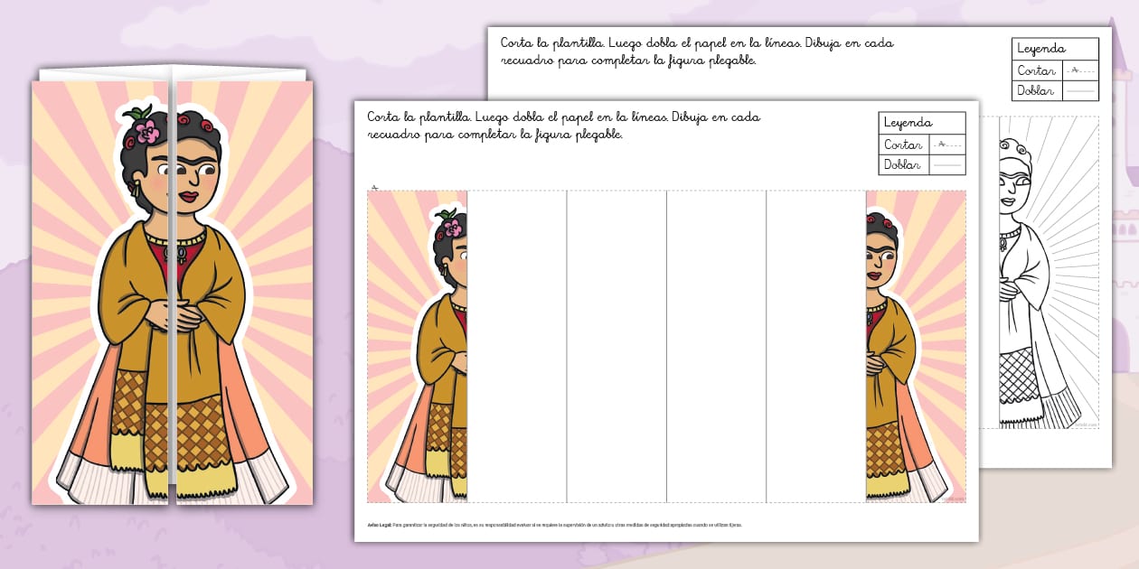 Foldable: Frida Kahlo (teacher made) - Twinkl