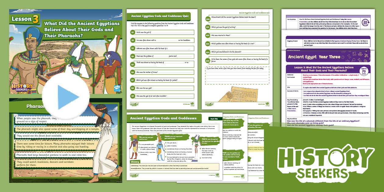 Ancient Egypt Lesson 3: Gods & Pharaohs