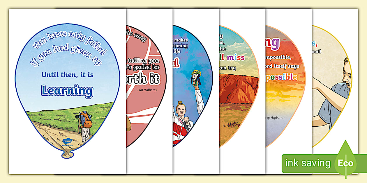 👉 10 Motivation Quotes Posters for Children | Classrooms