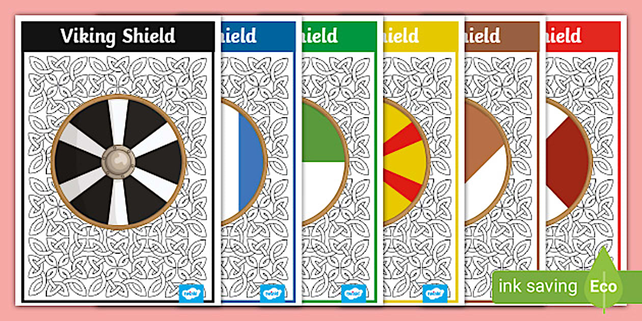 Viking Shield Patterns Display Posters – Vikings – Twinkl