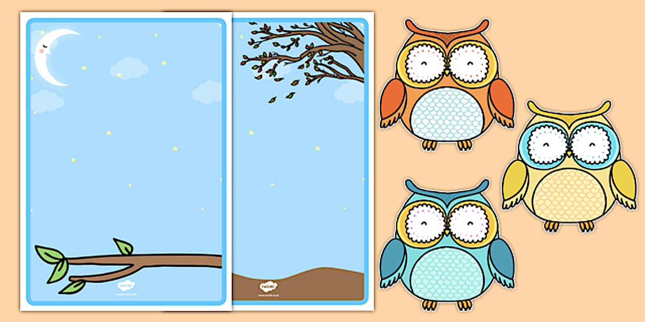 Cute Owl Themed Editable Poster (teacher made) - Twinkl