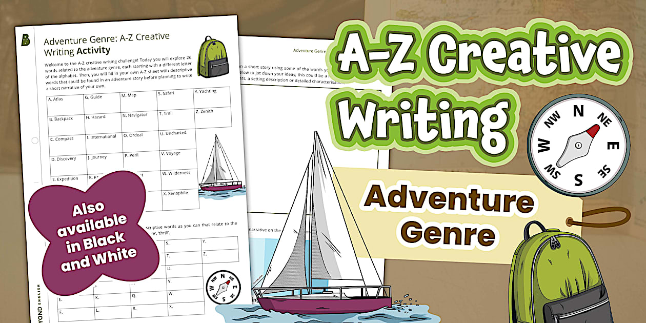 Adventure Genre: A-Z Creative Writing Activity