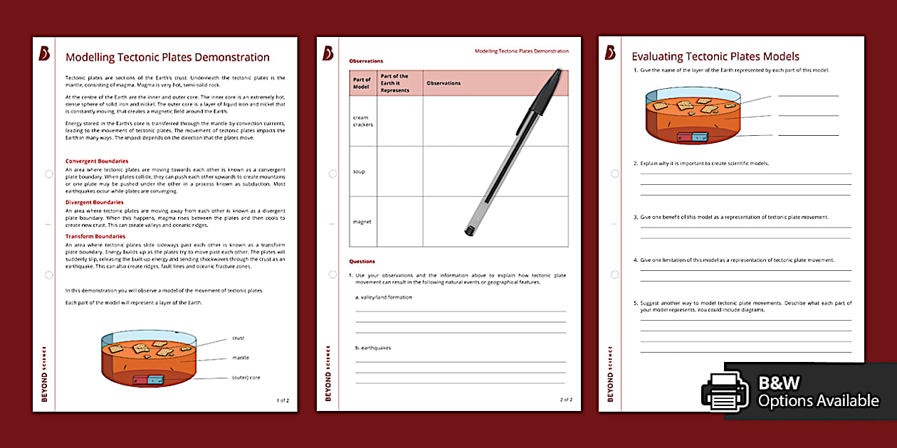 Modelling Tectonic Plates Demonstration | Science | Beyond