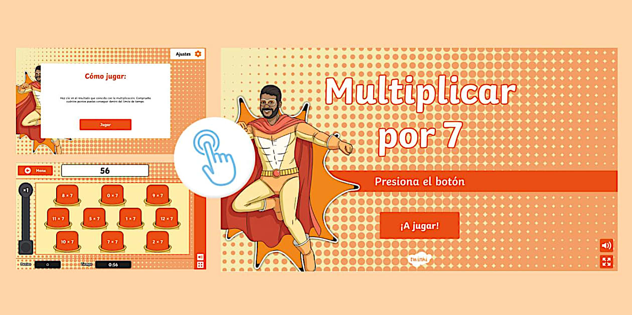 Juego interactivo: Multiplicar por 7