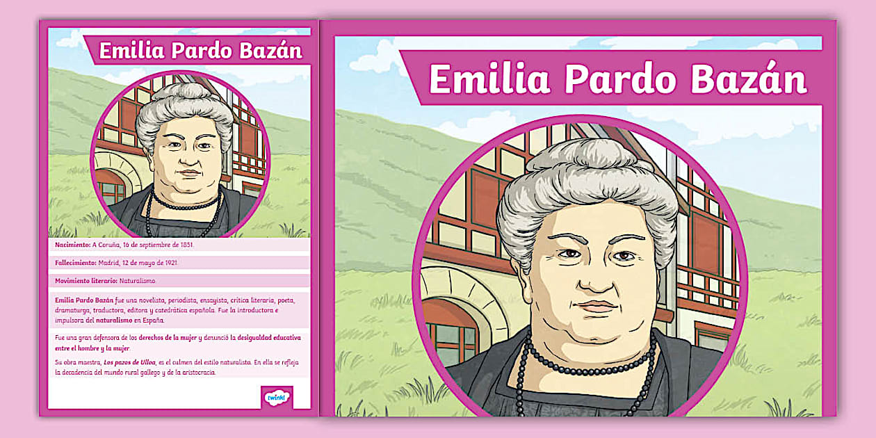 Póster informativo: Emilia Pardo Bazán
