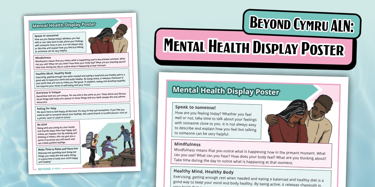 Beyond Cymru: Mental Health Display Poster