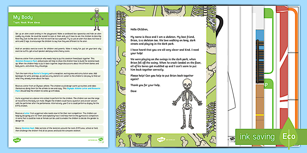 All About Me My Body Topic Hook Wow Ideas and Resource Pack