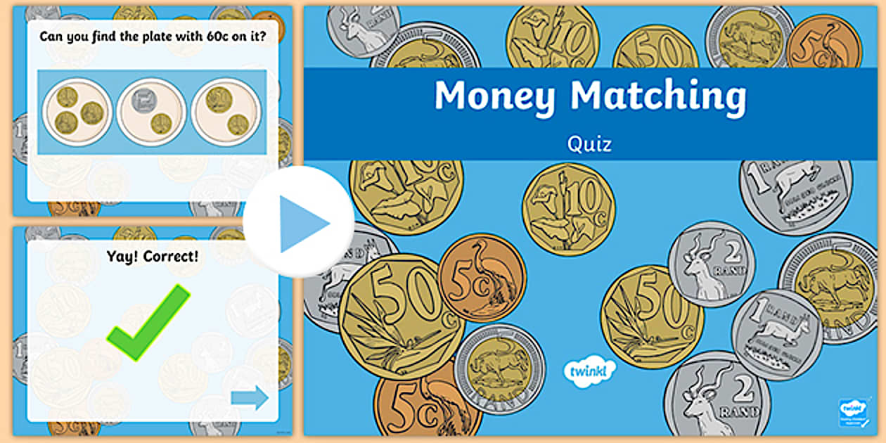 Money Matching Quiz PowerPoint (Lehrer gemacht) - Twinkl