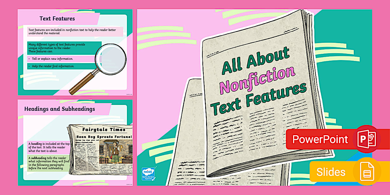 Text Features PowerPoint Middle School | Twinkl USA - Twinkl