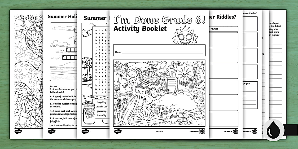 End of Grade Six Activity Booklet