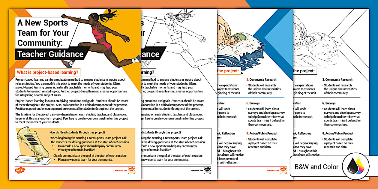 Starting a New Sports Team - Project-based Learning: Teacher Guidance