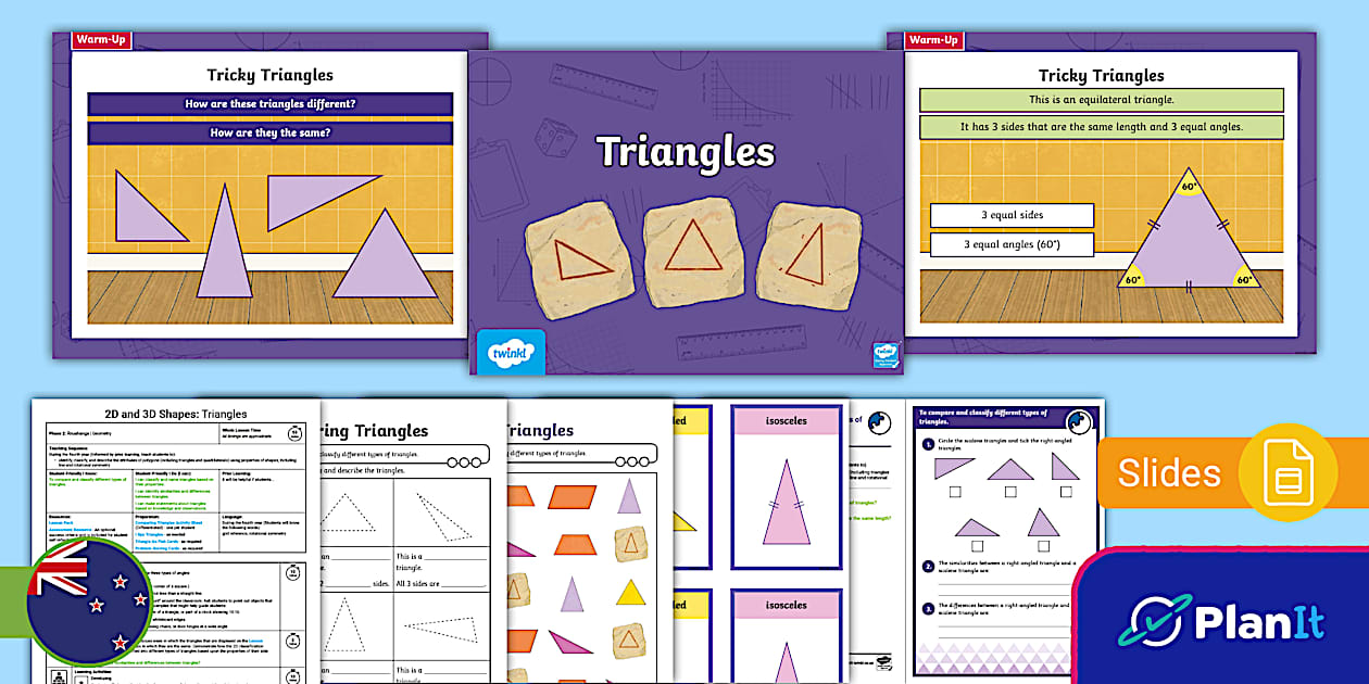 Phase 2 Shapes: 2D and 3D Shapes (Triangles) Lesson 1