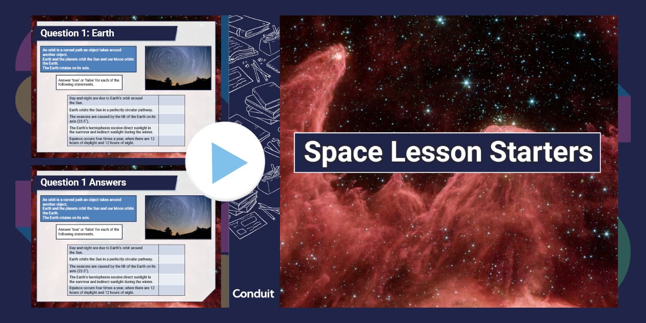 Space: Lesson Starters PowerPoint (teacher made) - Twinkl
