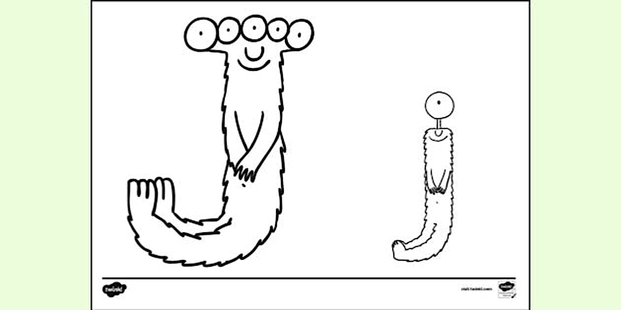Letter J Colouring | Colouring Sheets