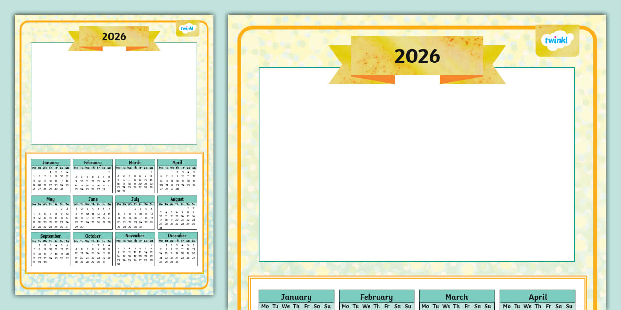 Make Your Own Calendar 2026