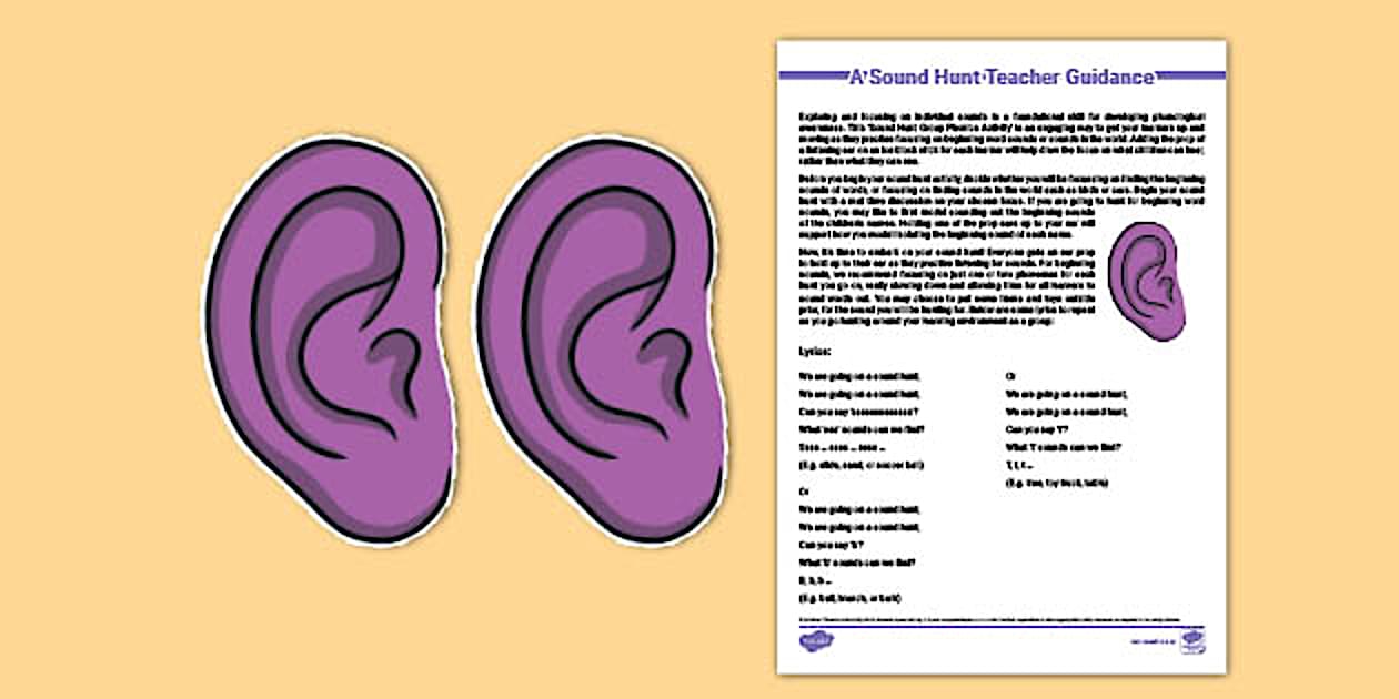 A Sound Hunt Group Phonics Activity (teacher made) - Twinkl