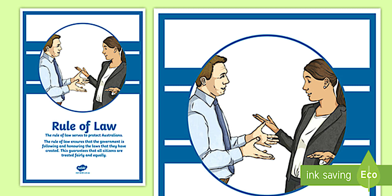 Rule of Law Poster (صُمم من قبل مُختصّين)