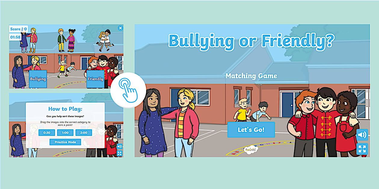 Bullying or Friendly Matching Card Game (teacher made)
