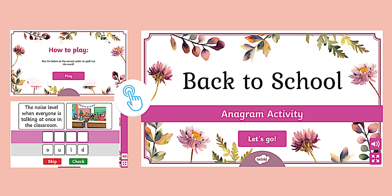 ‘Back to School’ Anagram Activity (Teacher-Made)