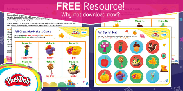FREE Play-Doh: Fall Creativity Bin (teacher made) - Twinkl