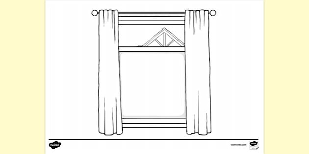 Window Colouring | Colouring Sheets (Teacher-Made) - Twinkl