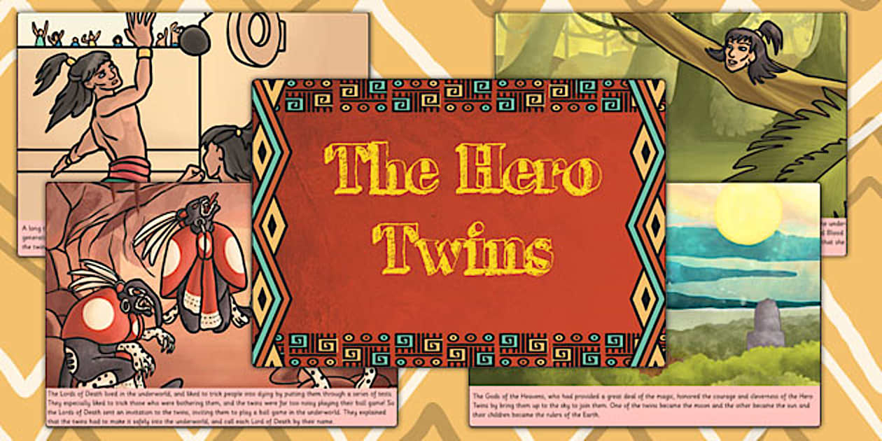 Editable The Hero Twins Maya Civilization Story - Twinkl