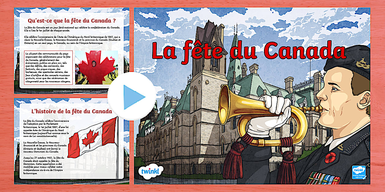 Canada Day Intermediate PowerPoint French (Teacher-Made)