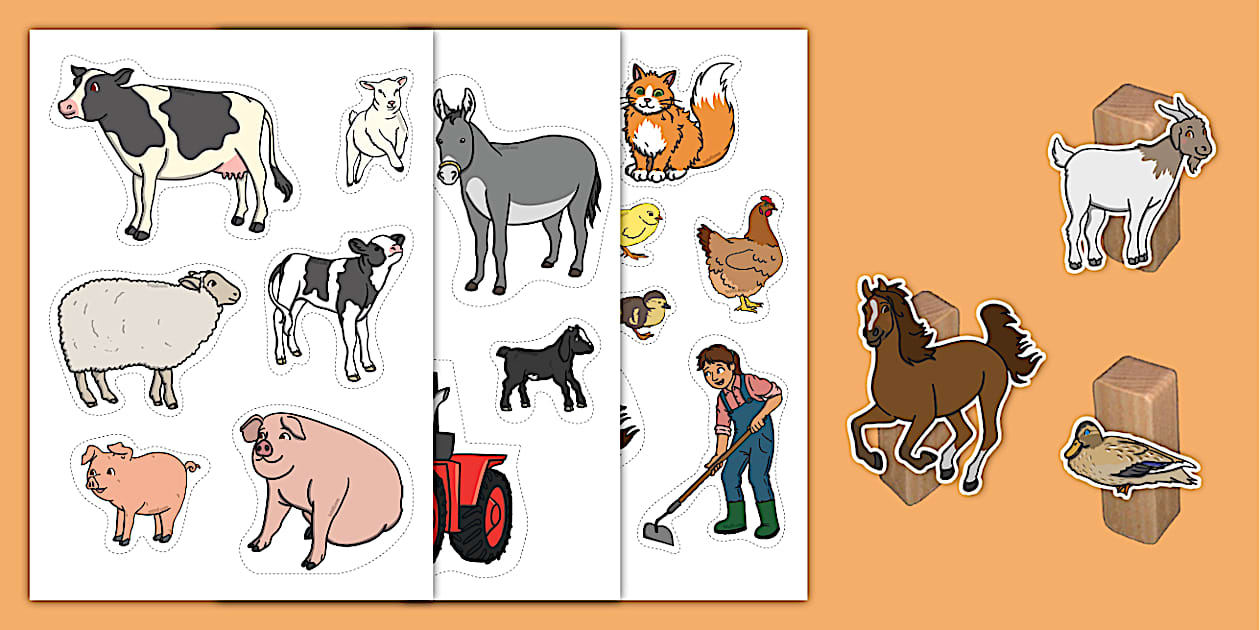 Farm Small World Characters | Twinkl - Twinkl