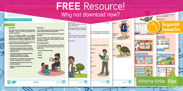 FREE! - Enseñando la Fábula en 1º y 2º Básico Lenguaje