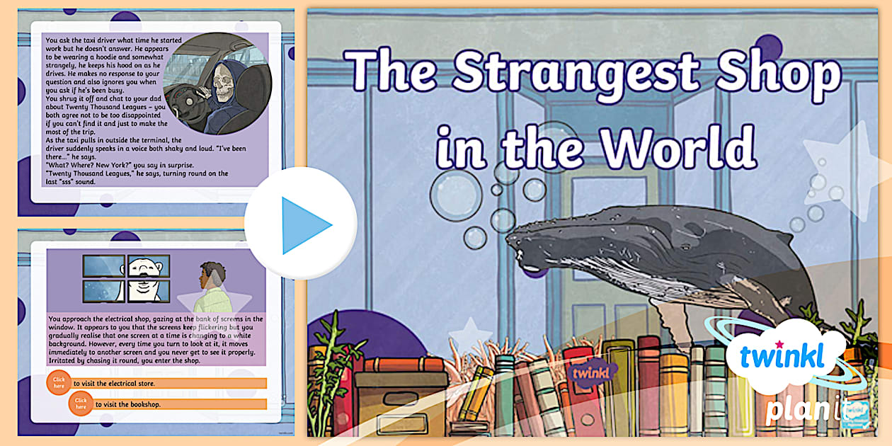 The Strangest Shop in the World Story Stimulus PowerPoint