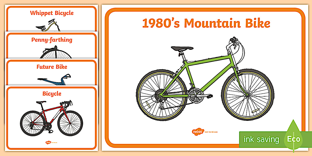 Cursive Bike Display Posters (teacher made) - Twinkl