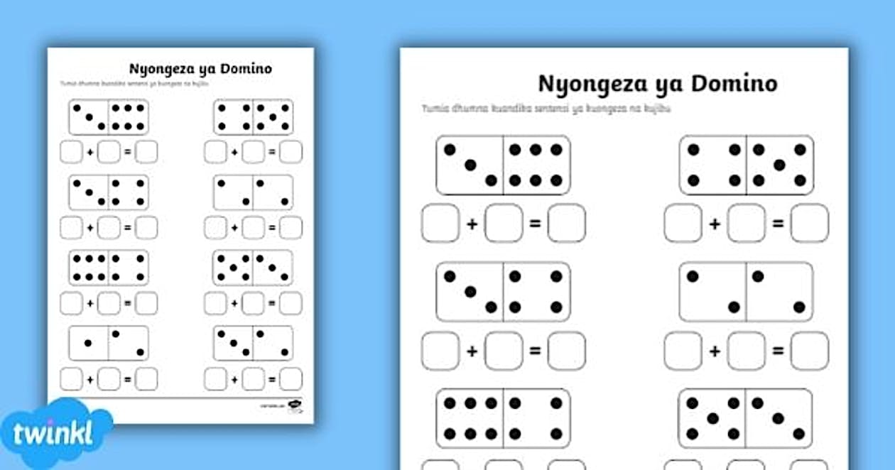 Nyongeza ya Domino (Teacher-Made) - Twinkl