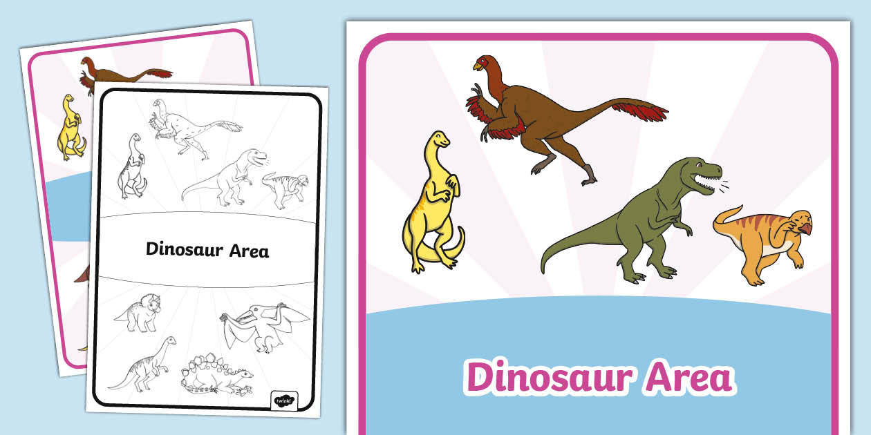 Dinosaur Area Display Poster