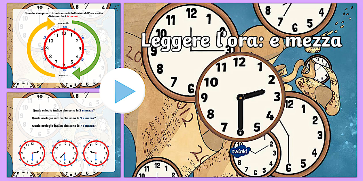 Leggere L'Ora: Mezz'ora Presentazione Powerpoint - Twinkl