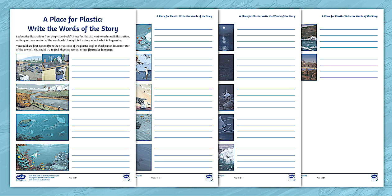 Editable 'A Place for Plastic' KS2 Ocean Pollution Writing Activity