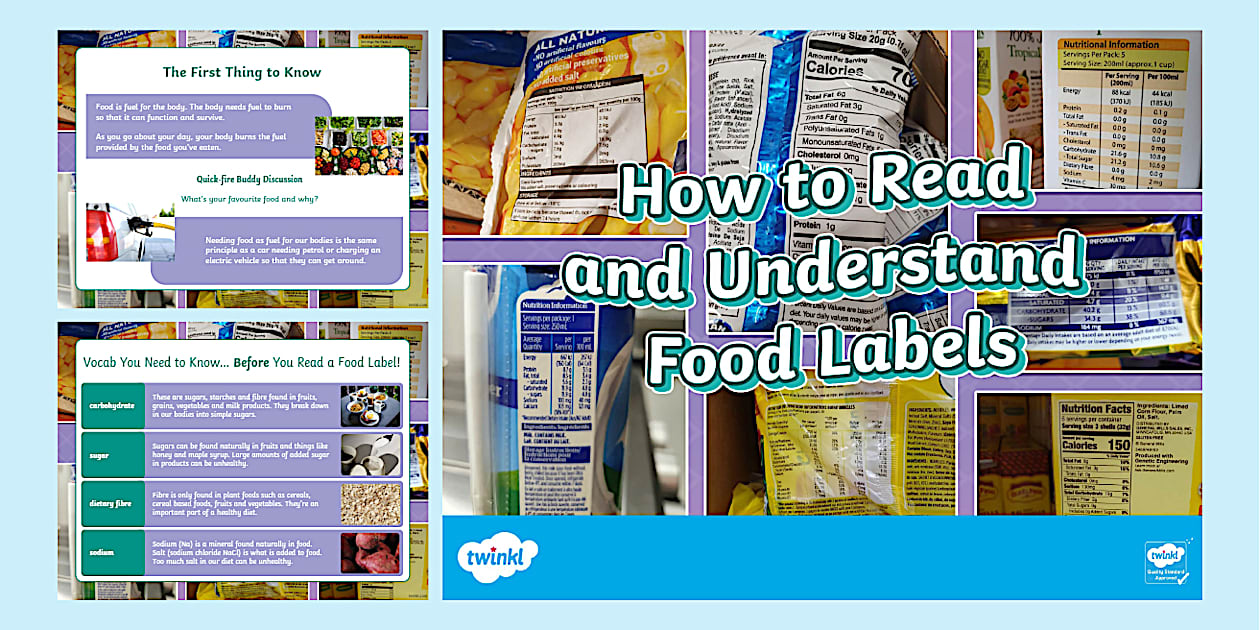 Understanding Food Labels Presentation - Years 5-6 - Twinkl