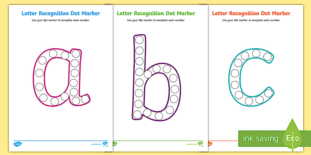 QLD Letter Recognition Alphabet Dot Marker Activity - Twinkl