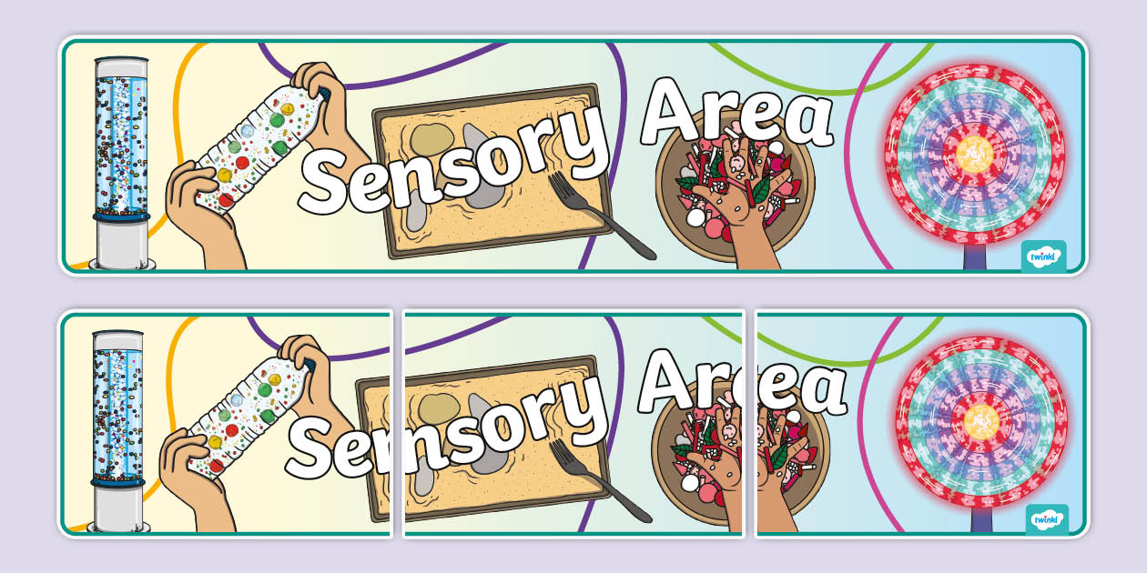 Sensory Area Display Banner (Teacher-Made) - Twinkl