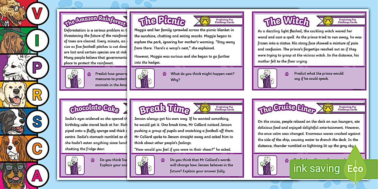 LKS2 Predicting Pip Challenge Cards (teacher made) - Twinkl