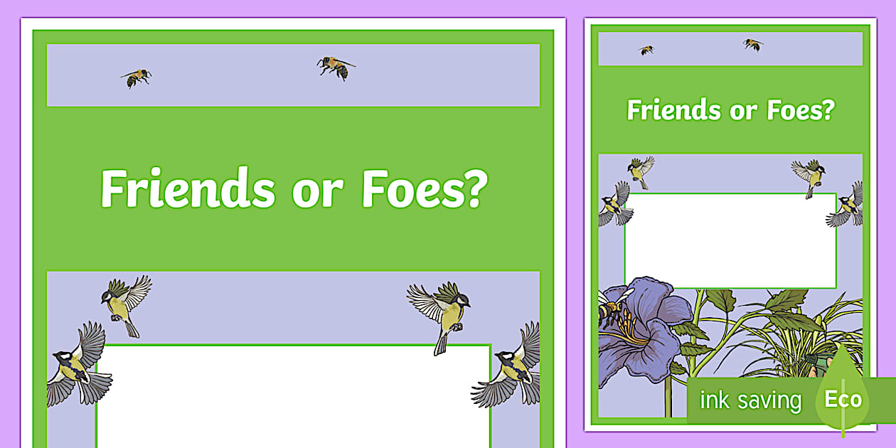 SA Friends or Foes? Year 4 Biological Sciences Editable Book Cover