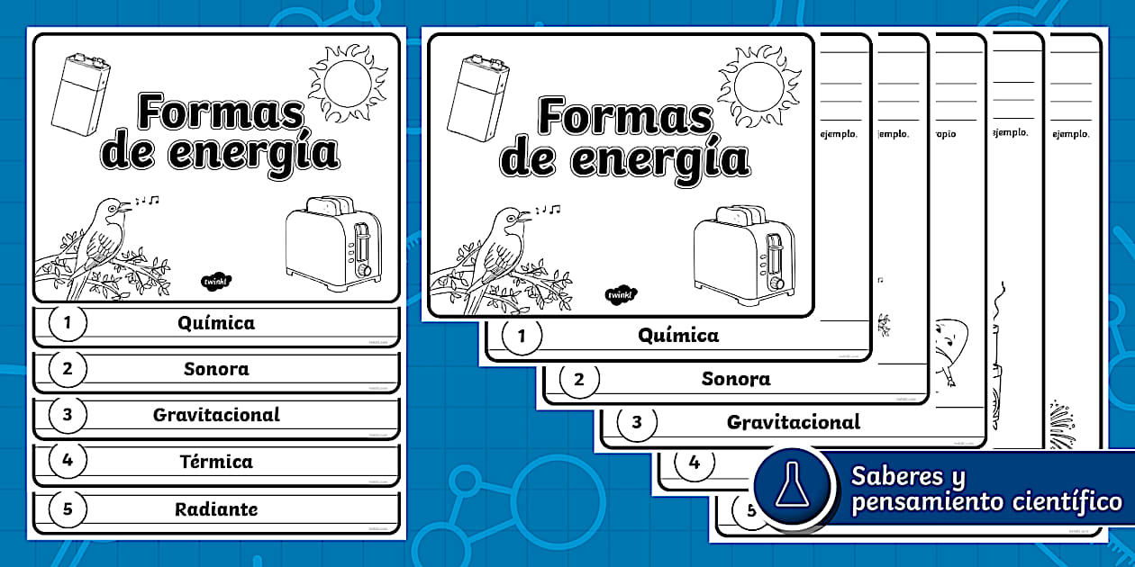 Formas de energía - cuadernillo (teacher made) - Twinkl