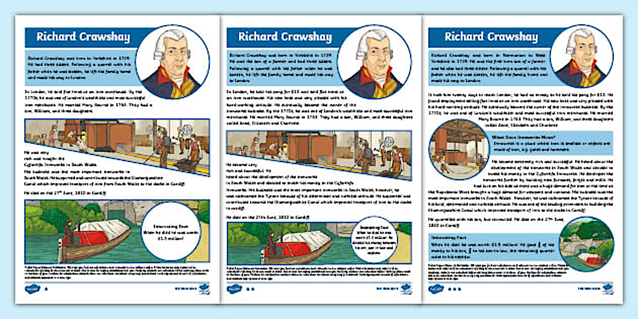 Richard Crawshay Differentiated Fact File (teacher made)
