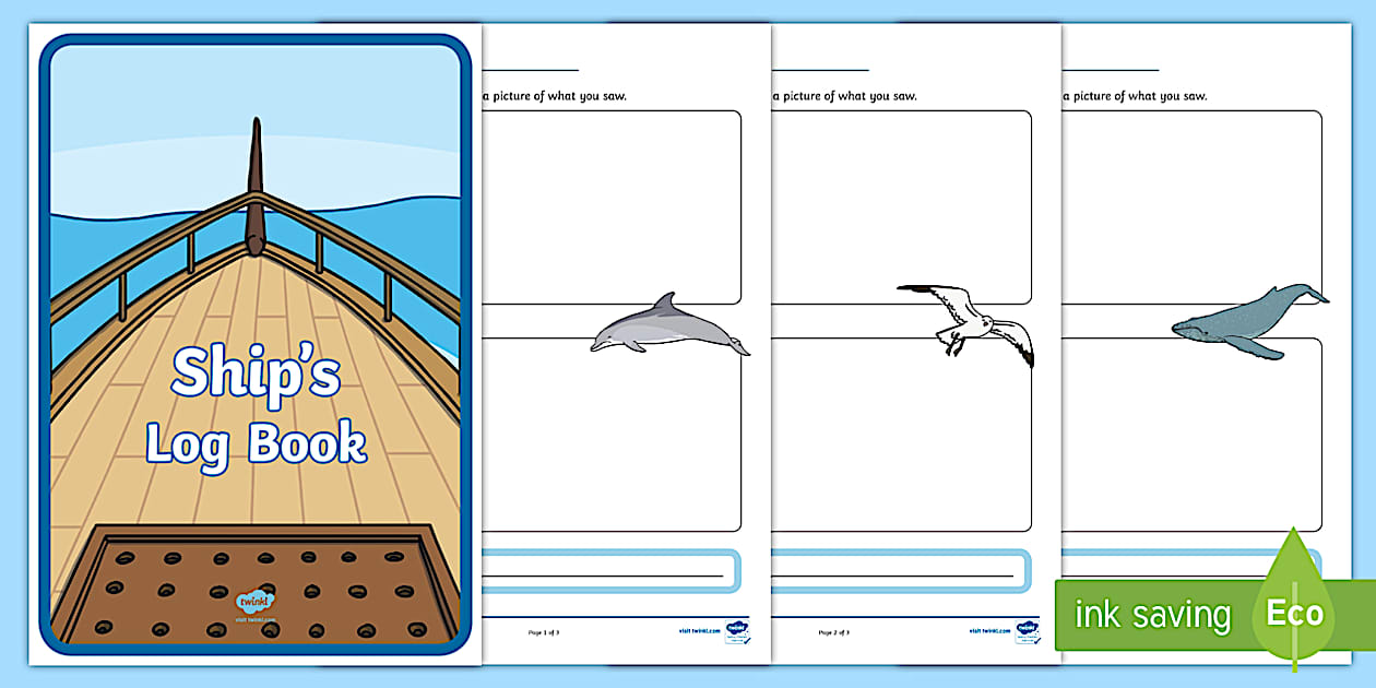 Editable Ship's Log Book Activity (teacher made) - Twinkl