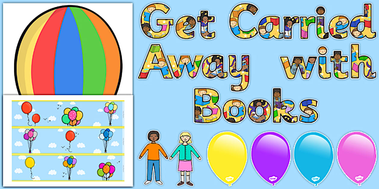 Ready Made Get Carried Away With Books Display Pack - display