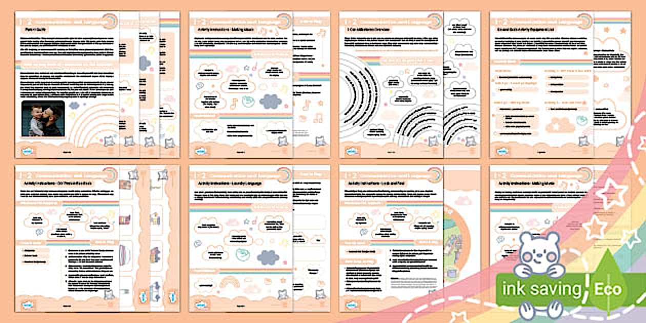 1-2 Years Communication and Language Twinkl Tots Pack